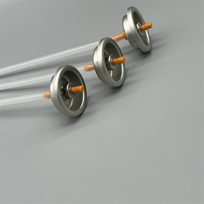 China 1 Inch Aerosol Spray Paint Valve with Metal Actuator for Industrial Use for sale