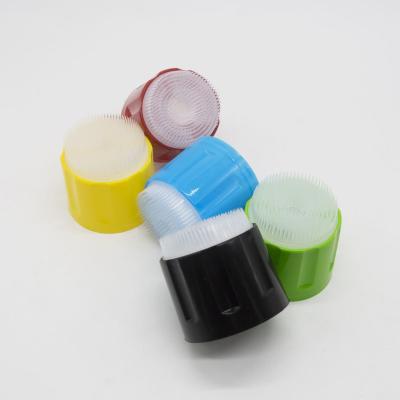 China Brush Cap for Car Foam Cleaner 2-in-1 Scrubbing & Spraying Bottle Aerosol Spray Cap for Auto Detailing for sale