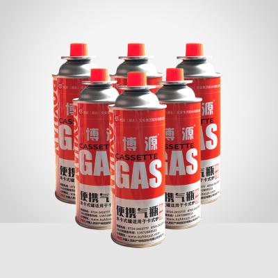 China Dia 65mm  Camping Butane Gas Canister 400ml Butane Stove Canister for sale