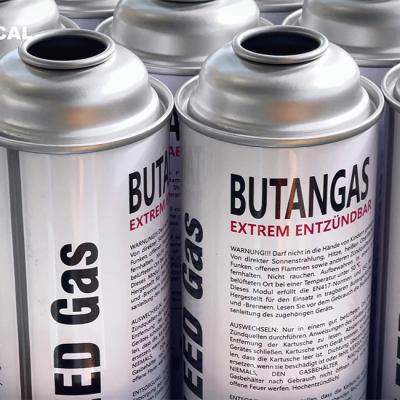 China Customized Logo Butane Gas Tank with Straight Wall for sale