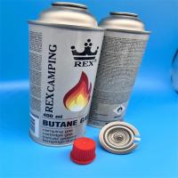 China 65 X 158 Mm Butane Gas Canister for Outdoor Cooking Equipment for sale