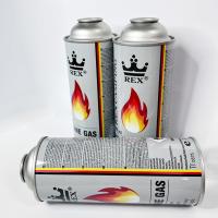 China Tinplate Butane Gas Tank with CMYK 4 Color and Panton Color 1 X Canister for sale
