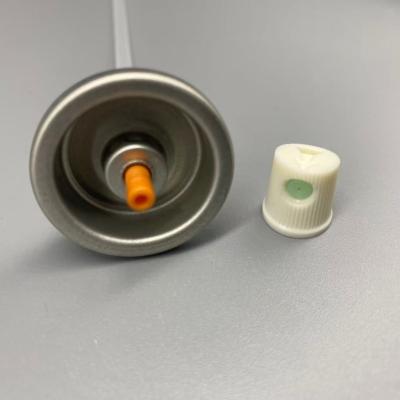 China Aerosol Hair Glue Valve with Corrosion-Resistant Aluminum Cup and Leak-Proof Gasket for Precision Mist Undetectable Hold for sale