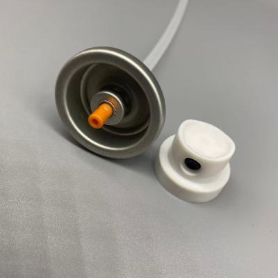 China Precision Mist Anti-Clogging Nozzle Chemical-Resistant Aerosol Spray Valve for Hair Glue and Adhesive Application for sale