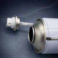 China One Inch 360-Degree Aerosol Valve with Metal Tinplate Construction for Multi-Angle Spraying for sale