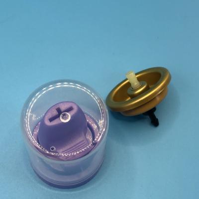 China 1 Inch Silver/Golden Aluminum Aerosol Foam Valve for Hair Mousse Sprays for sale