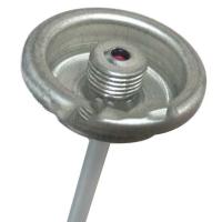 China PE Housing Aerosol Gas Can Valve With Dip Tube For Refrigerant for sale