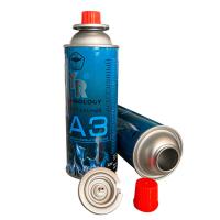 China 227g Portable Gas Cartridge Valve With Red Cover General Application Tin Cans for sale