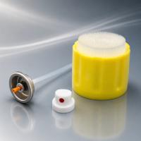 China 1 Inch Foam Aerosol Valve Assembly with Metal + Plastic Components and 57mm / 65mm Cap Options for sale