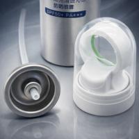 China Sunscreen Pump Valve with Controlled Dispensing, Tinplate and Plastic Construction for Various Lotion Formulations for sale