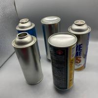 China Cassette Gas High Pressure 18-21 Bar Aerosol Empty Tinplate Can 65mm 57mm for sale