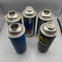 China Cassette Gas High Pressure 18-21 Bar Aerosol Empty Tinplate Can 65mm 57mm for sale