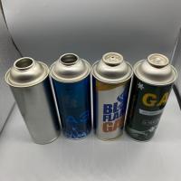 China Cassette Gas High Pressure 18-21 Bar Aerosol Empty Tinplate Can 65mm 57mm for sale