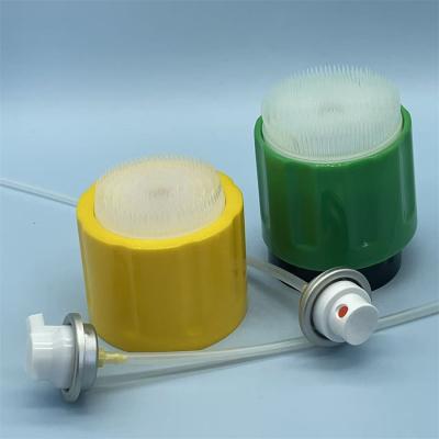 China Foam Cleanser Spray Valve and Sealing Cap, Universal Car Care Dispensing Fitting, Standard Specification for Automotive Exterior Foam Cleaning and Washing Usage for sale