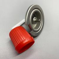 China Leak-Proof One Inch Tinplate Butane Gas Valve with Protective Cover for Portable Gas Canisters for sale