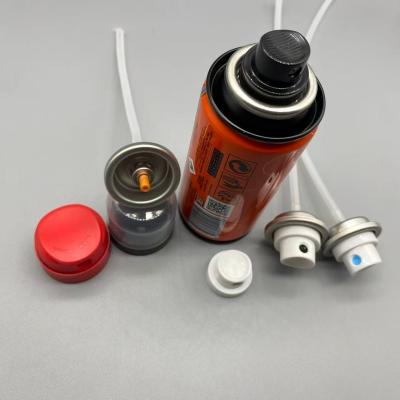 China Precision Mist Anti-Clogging Nozzle Chemical-Resistant Aerosol Spray Valve for Hair Glue Adhesive for sale