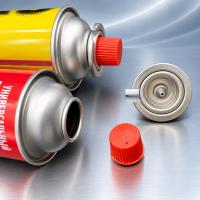 China 1-Inch Tinplate Butane Gas Valve for Controlled Flow in Butane Refill Systems for sale