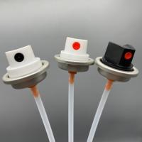 China Male Aerosol Valve with Strong Sealing Performance UV-Resistant Painted Surface and Custom Color Matching for sale