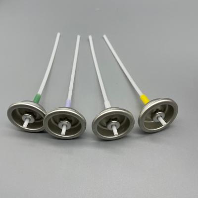 China One Inch Plastic Stem Dosing Valve, Aerosol Metered Dose Valve for Cosmetic and Household Spray Packaging, Precision Metering Valve for Aerosol Can Dispensing for sale