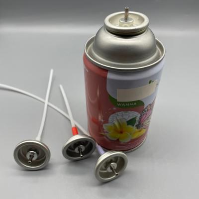 China Air Freshener Metered Valve, L Shape Actuator Metered Valve, Aerosol Metered Valve With L Nozzle For Fragrance Spray Packaging, Precise Room Scent Dispensing Component for sale