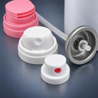 China 1-Inch Tinplate Aerosol Spray Valve for Fine Powder Dispensing in Dry Shampoo Applications for sale