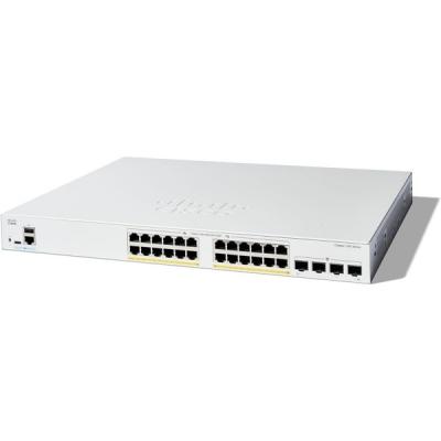 China 24-Port Gigabit PoE+ Cisco Switch With 370W Power & Cloud Management C1300-24FP-4G for sale