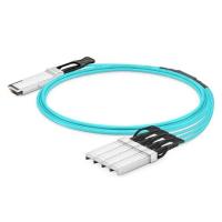 China 40Gbps QSFP+ AOC Cable , 5m Low-Latency & EMI-Free - Cisco Cables And Accessories for sale