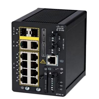 China Rugged Cisco Switch IE-3100-8T2C-E Industrial-Grade , 8+2 Ports , DIN Rail Mount for sale