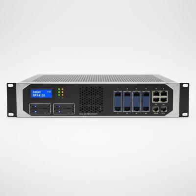 China Juniper SRX4120 Firewall Security Gateway with 100GbE High-Density Ports, Dual SSD Redundancy & 1U Rack-Mount Design for sale
