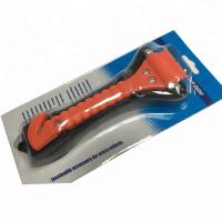 China Car Emergency Tool Double Steel-Tipped Window Breaker and Safety Hammer for Red Vehicles for sale