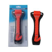 China Car Emergency Tool Double Steel-Tipped Window Breaker and Safety Hammer for Red Vehicles for sale
