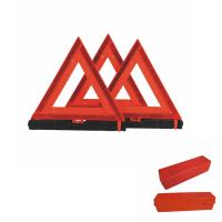 China 3 Pcs Double Faced Safety Triangle Orange Warning for Roadside Protection Gear for sale