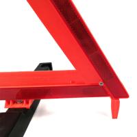 China 3 Pcs Double Faced Safety Triangle Orange Warning for Roadside Protection Gear for sale