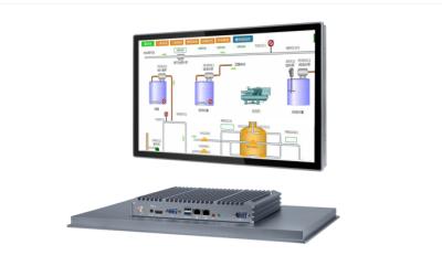 China 21.5 Inch IP65 Industrial Monitor / Fanless Industrial Panel PC for sale