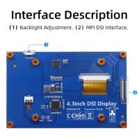 China 4.3 Inch 800x480 Capacitive Touch Screen Display With IPS TFT Technology for sale