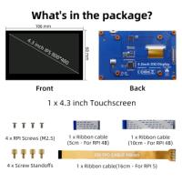 China 4.3 Inch 800x480 Capacitive Touch Screen Display With IPS TFT Technology for sale