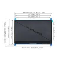 China YQX6-7A 7 Inch 1024x600 Capacitive Touch Screen Raspberry Pi Compatibility for sale
