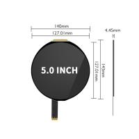 China 5 Inch Round LCD Display 1080*1080 Resolution Optional MIPI Touch Screen for sale
