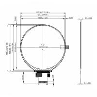 China 4 Inch Round LCD Display Screen 720*720 Resolution Optional Touch Screen MIPI SPI RGB for sale