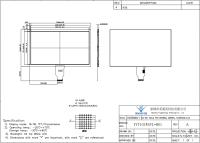 China 10.1 Inch TFT LCD Display 1024*600 Resolution Touch Screen LVDS Interface LCD Screen for sale