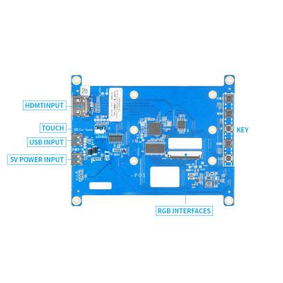 China 5 Inch RGB Interface LCD Driver Board With 5V DC Type C Input HDMI Signal Input for sale