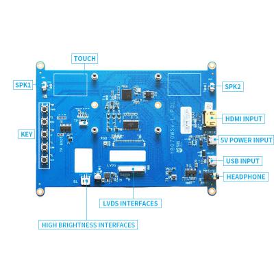 China 7 Inch LVDS LCD Driver Board With 5V Input / HDMI Signal Access / Audio Output for sale