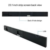 China 23.1 Inch Wall Mount Stretched Bar LCD Display , Retail Store Display For Advertising for sale