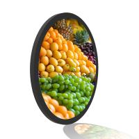 China 23.6 Inch Indoor Circular LCD Screen with 1280×1280 Resolution 500 cd/m² Luminance and IPS Viewing Angle for Advertising for sale