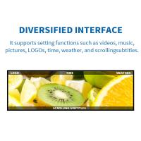 China 24.5 Inch Ultra Wide Stretched Bar LCD Shelf , Digital Advertising Display 500cd/m2 for sale