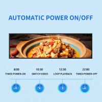 China Android Wall Mount Stretched Bar LCD Display , 47.6 Inch Shelf Edge LCD Display for sale