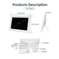 China 10.1 Inch LCD HD Digital Photo Frame Multi Media Picture Music Video Player Remote Control for sale
