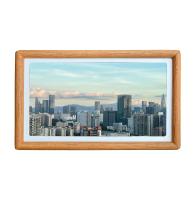 China 7 Inch Wooden Frame Digital Photo Frame HD LCD Display Built In Battery Bluetooth APP Control for sale