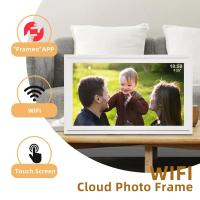 China 15.6 Inch Smart WiFi Cloud Picture Frame FHD IPS Screen Frameo App Optional Storage for sale