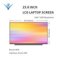 China 15.6 Inch Laptop LCD Screen BOE 1920x1080 Resolution 2 Lane 30 Pin EDP Interface Display for sale